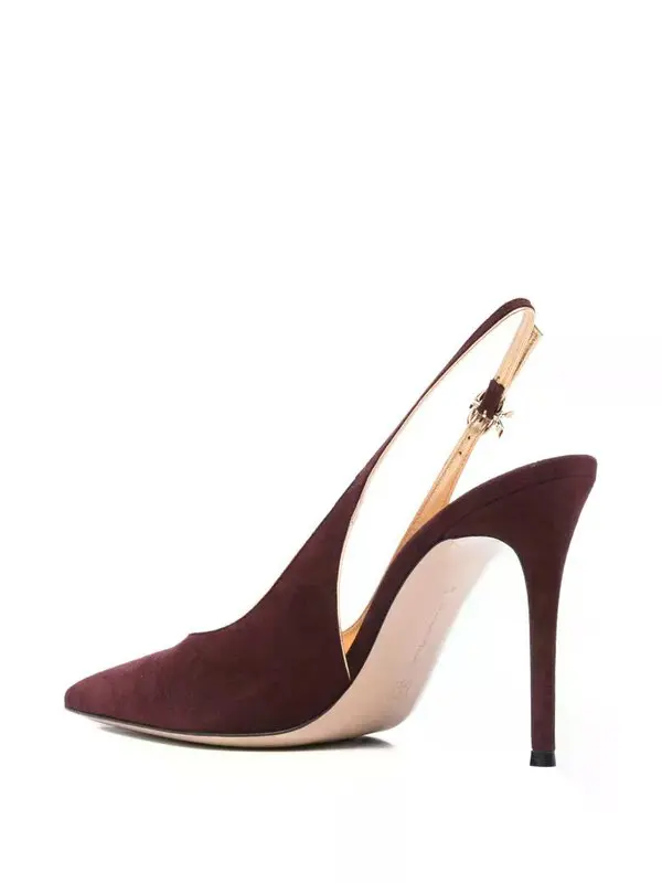 GIANVITO ROSSI 95mm Suede Slingback Pumps
