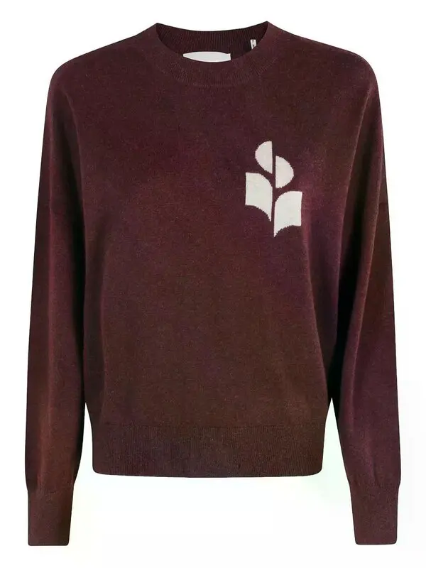 MARANT ETOILE Logo Crew-neck Sweater - Red