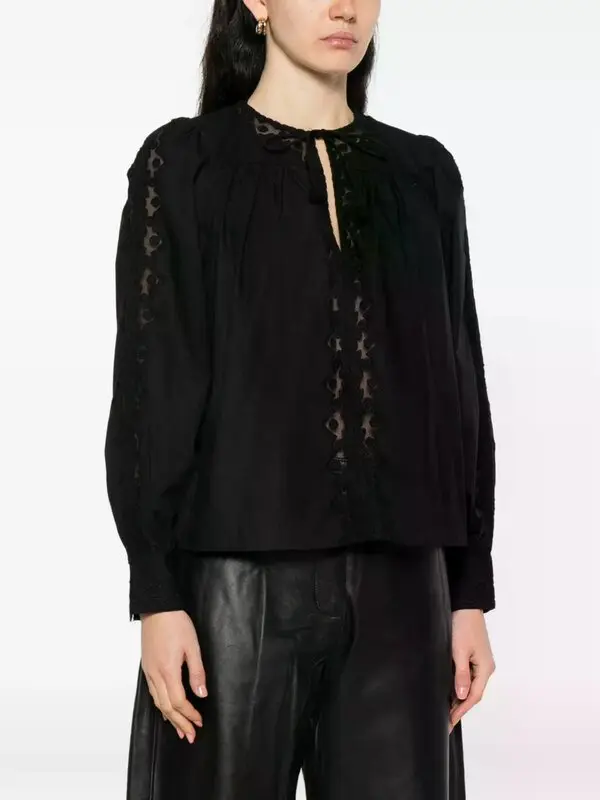 Ulla Johnson Kady Lace-embroidery Long-sleeve Blouse