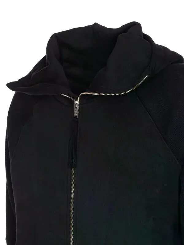 THOM KROM Zip-up Hoodie - Black