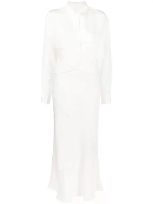 Christopher Esber Panelled Silk Maxi Dress