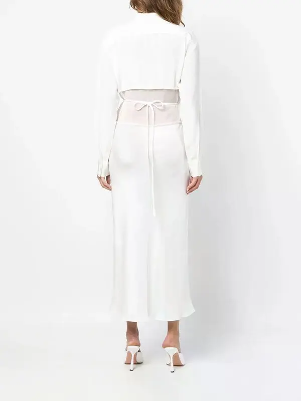 Christopher Esber Panelled Silk Maxi Dress