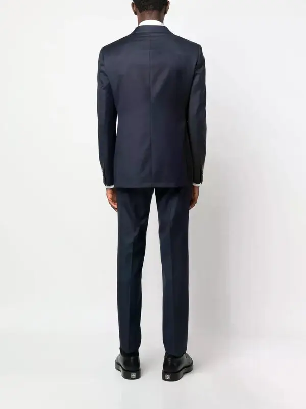 LUIGI BIANCHI MANTOVA Single-breasted Virgin Wool Suit - Blue
