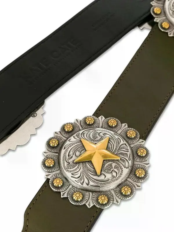KATE CATE Regina Star-detail Shoulder Strap - Green