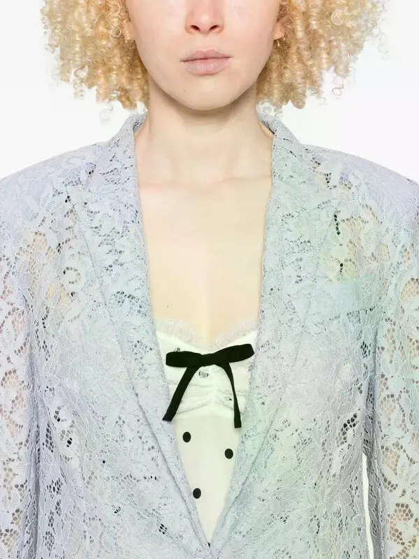 Blumarine Lace Single-breasted Blazer