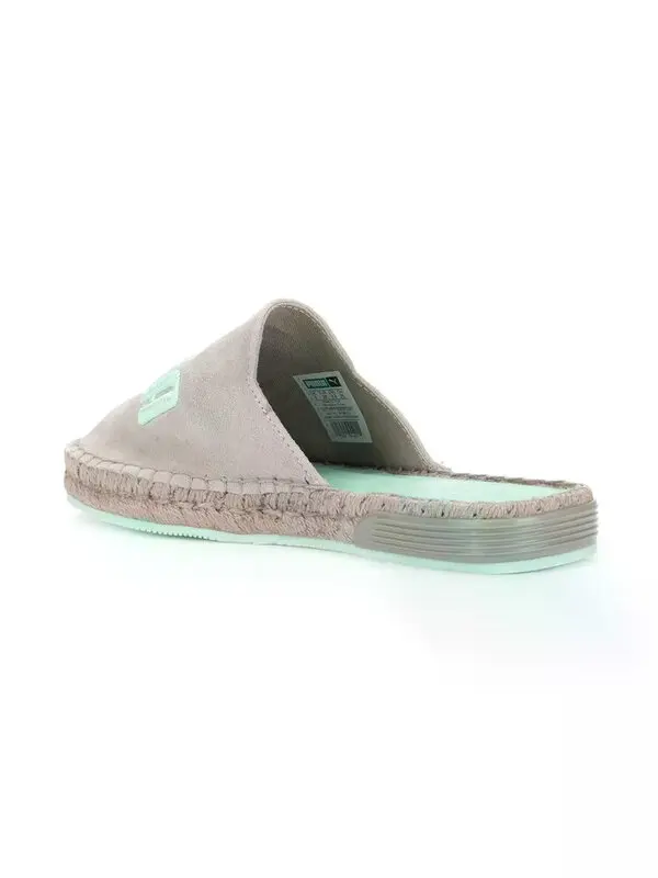 FENTY BEAUTY Embroidered Logo Espadrilles - Green
