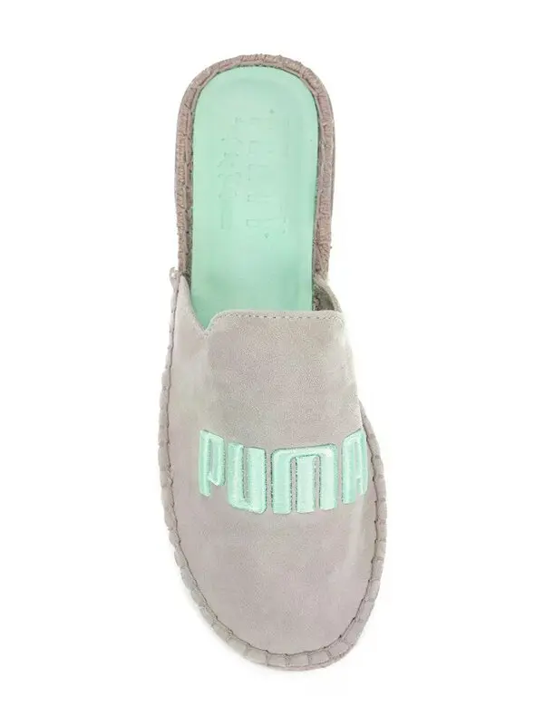 FENTY BEAUTY Embroidered Logo Espadrilles - Green
