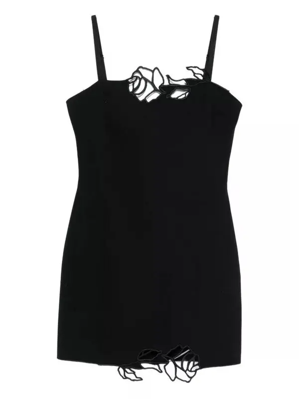 Blumarine Rose-embellished Mini Dress