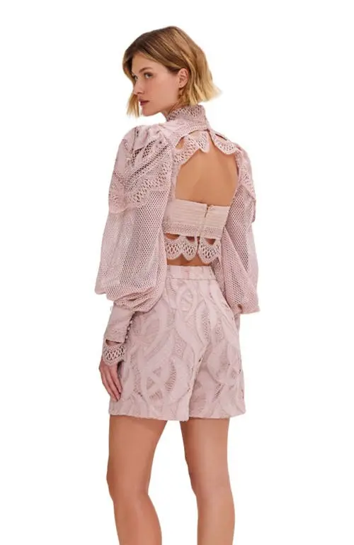 PatBO Aura Lace Shorts