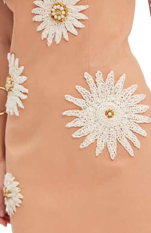 PatBO Tropic Linen Mini Dress