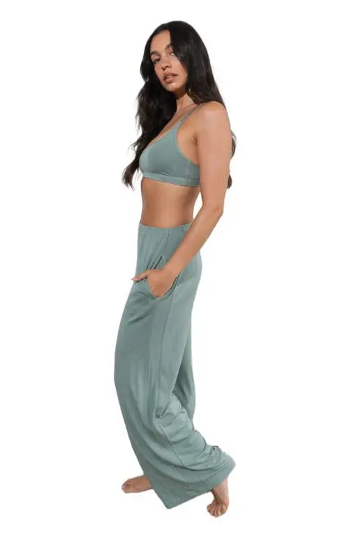 VITALITY Wide Leg Pant - Thyme