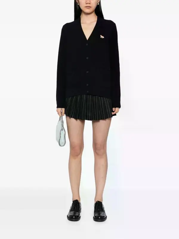 Maison Kitsuné Baby Fox Patch Cardigan - Blue