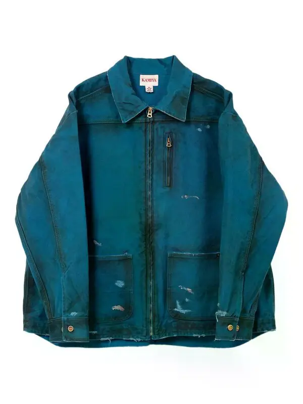 KAMIYA Distressed Zip-front Jacket