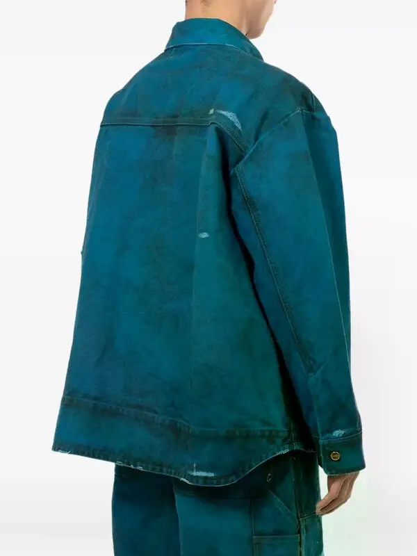 KAMIYA Distressed Zip-front Jacket