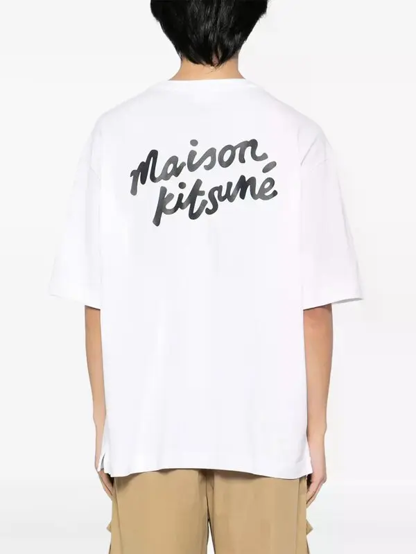 Maison Kitsuné Logo-print T-shirt - White
