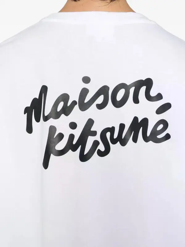 Maison Kitsuné Logo-print T-shirt - White