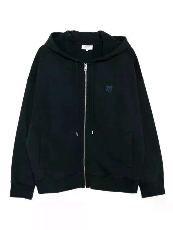 Maison Kitsuné Bold Fox Head Patch Zipped Hoodie