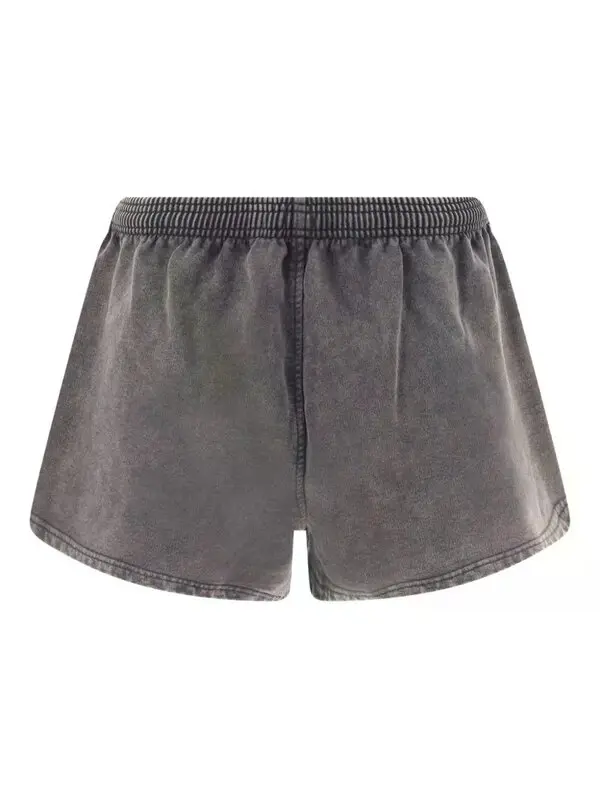 Alexander Wang Embroidered Logo Running Shorts - Grey