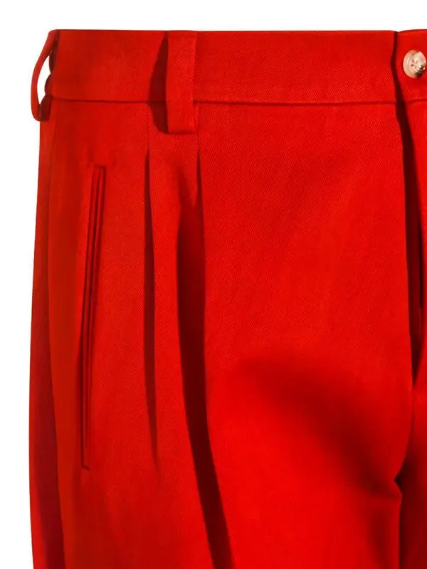 Valentino Garavani Pleated-cuffed Trousers