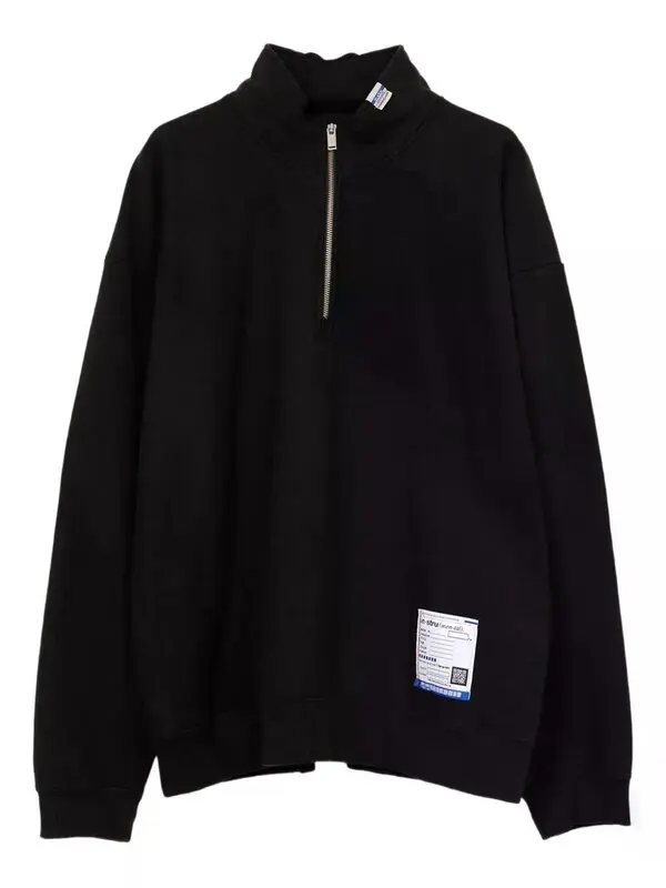 IN･STRU(MEN-TAL). Half-zip Cotton Sweatshirt