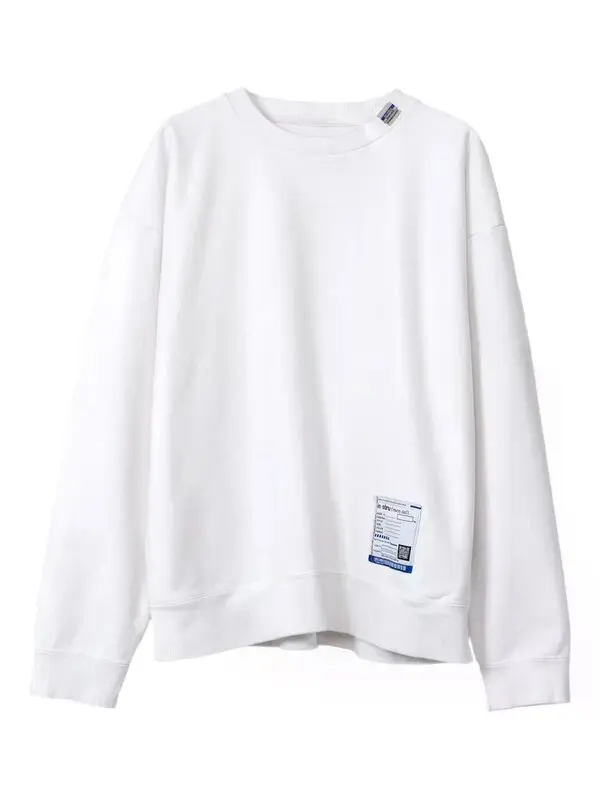 IN･STRU(MEN-TAL). Label-patch Cotton Sweatshirt