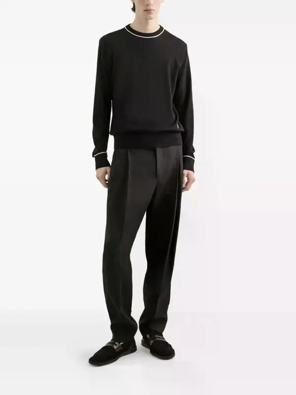 Dolce & Gabbana Linen Trousers - Black