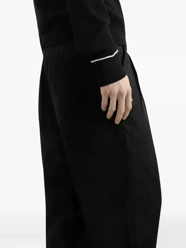 Dolce & Gabbana Linen Trousers - Black