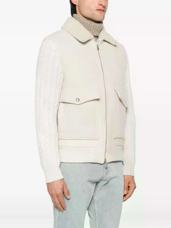 Eleventy Cable-knit Jacket