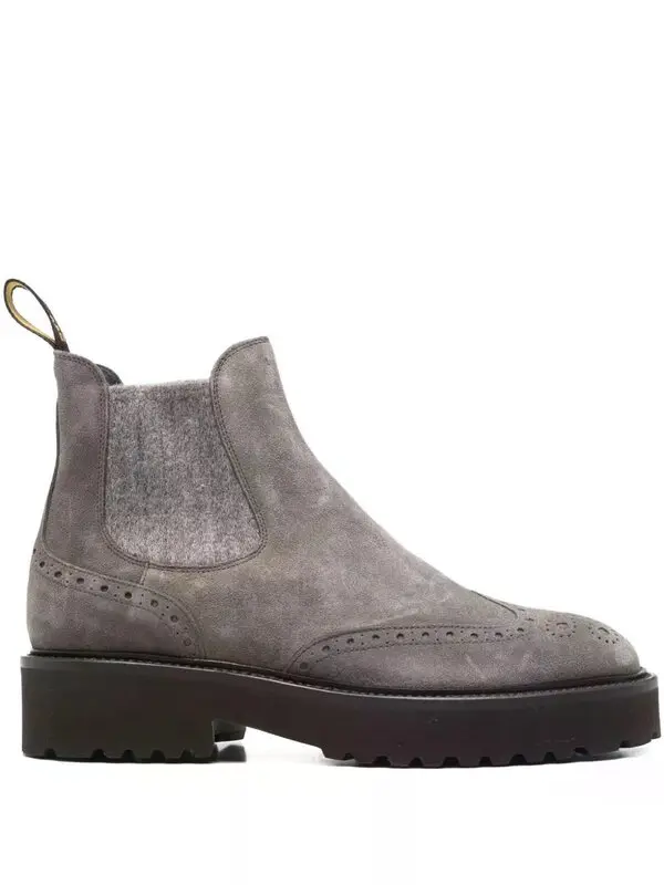 DOUCAL'S Brogue-detail Chelsea Boots
