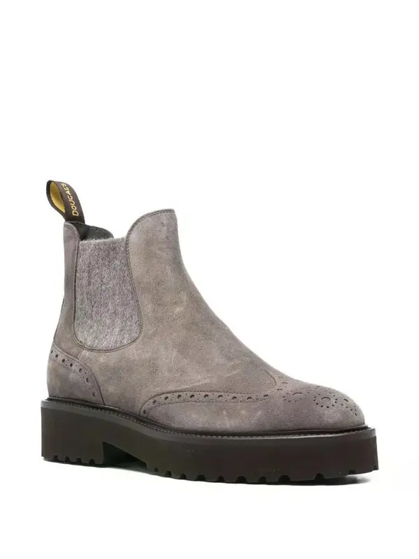 DOUCAL'S Brogue-detail Chelsea Boots