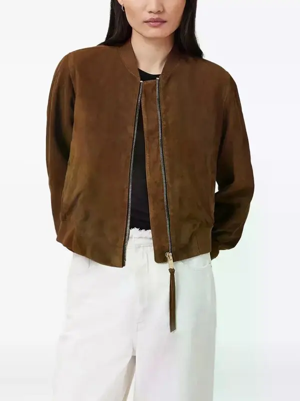 ALLSAINTS Suede Zip-front Jacket