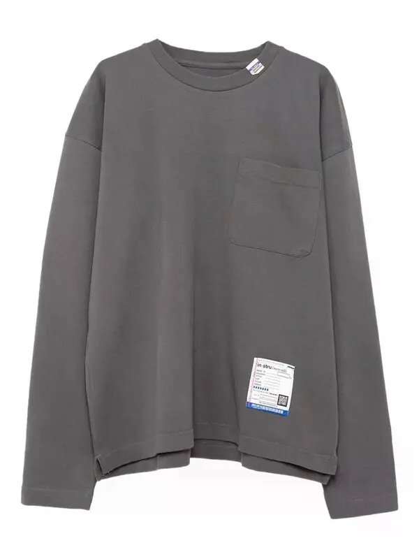 IN･STRU(MEN-TAL). Breast-pocket Long-sleeve T-shirt
