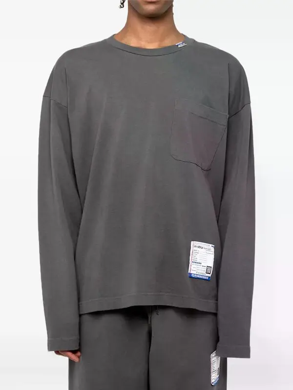 IN･STRU(MEN-TAL). Breast-pocket Long-sleeve T-shirt