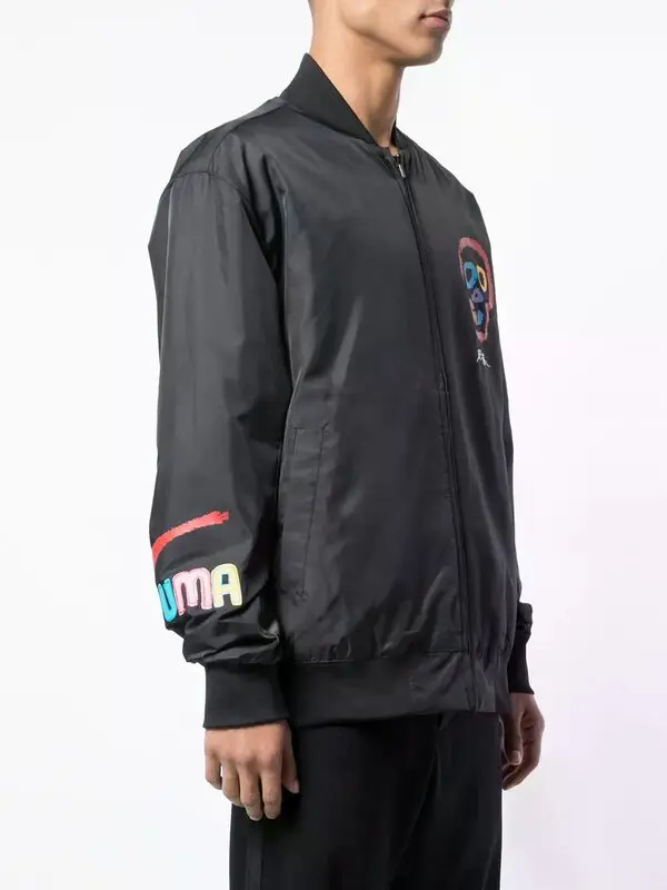 PUMA Skull Print Bomber Jacket