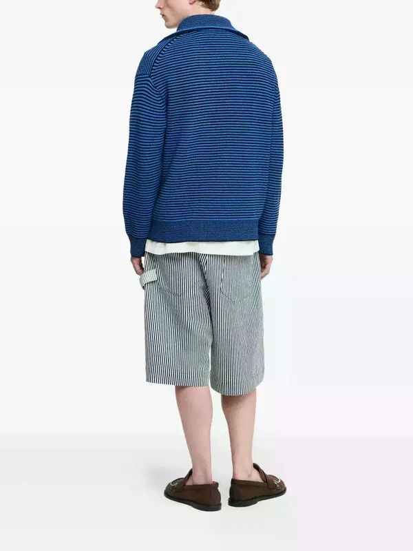 JW Anderson Striped Zip-up Sweater