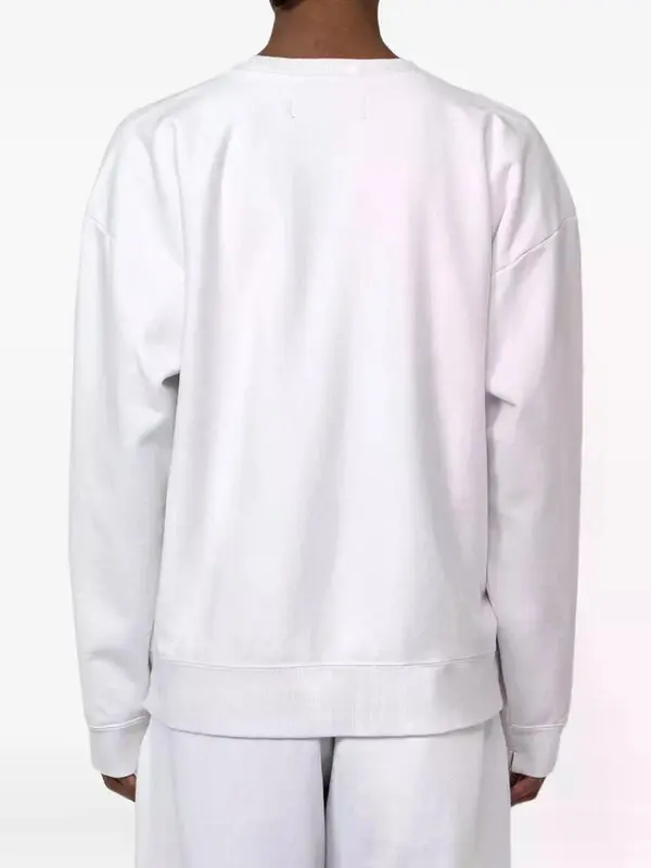 IN･STRU(MEN-TAL). Label-patch Cotton Sweatshirt