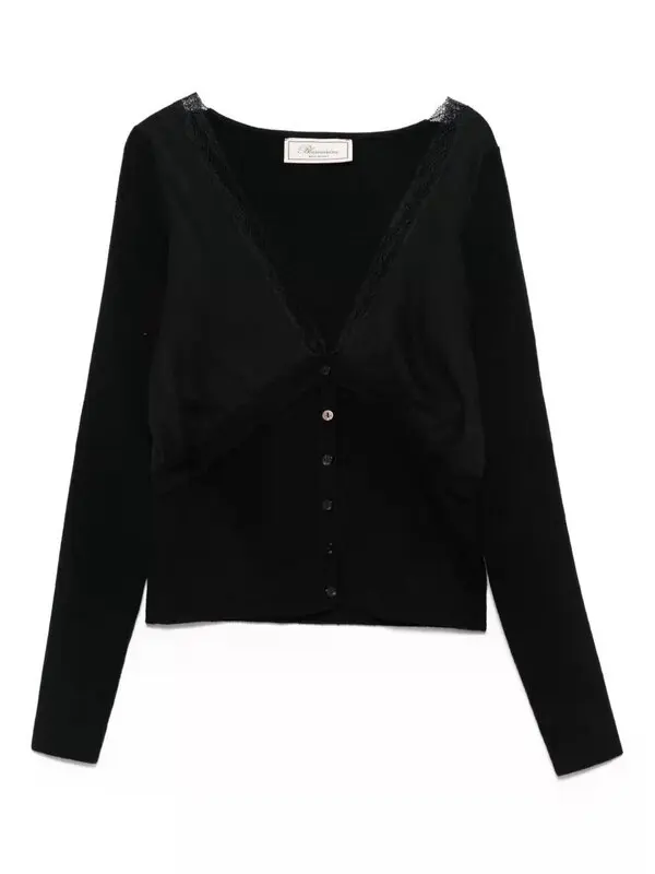 Blumarine Lace-trimmed Cardigan