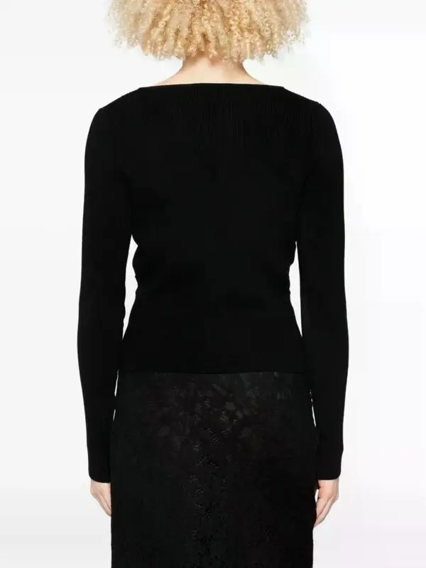Blumarine Lace-trimmed Cardigan