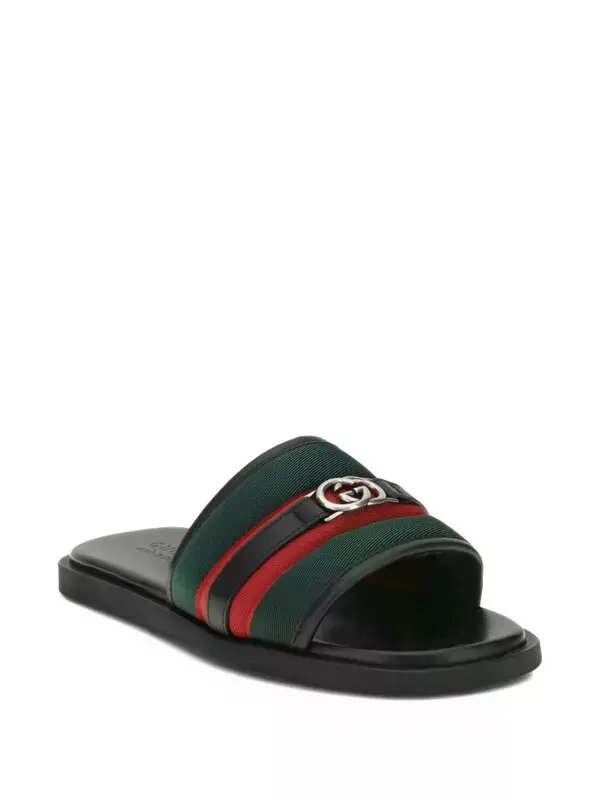 Gucci Interlocking G Web-stripe Sandals