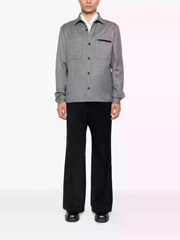 Zegna Zip-fastening Pocket Shirt
