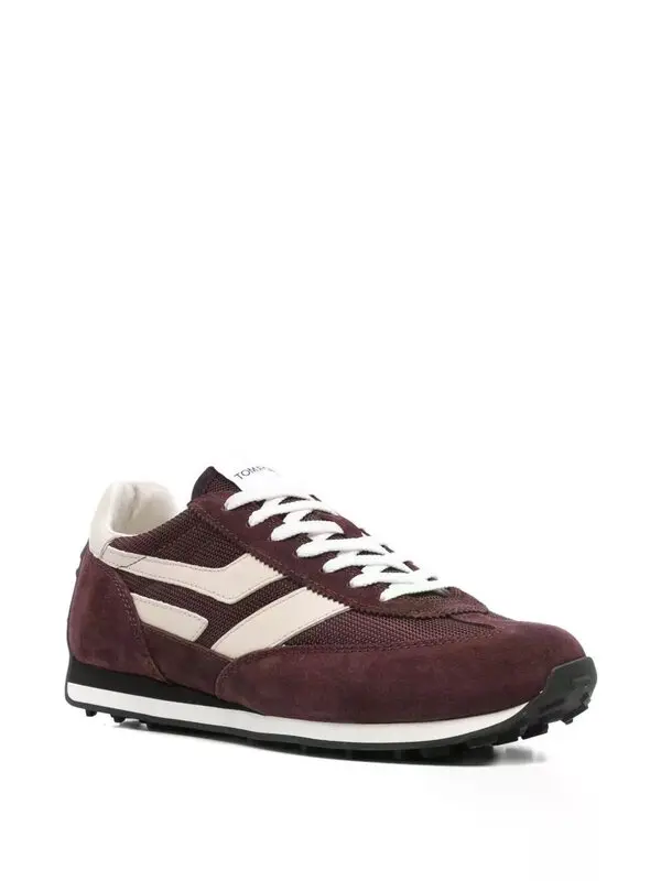 TOM FORD Panelled Sneakers - Red