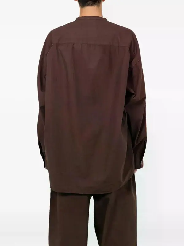 IN･STRU(MEN-TAL). Band-collar Long-sleeve Shirt