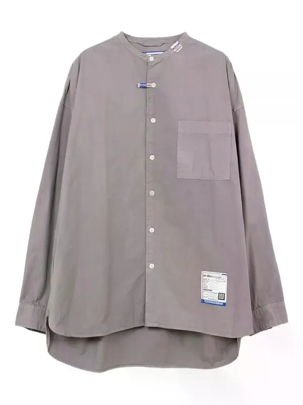 IN･STRU(MEN-TAL). Band-collar Long-sleeve Shirt