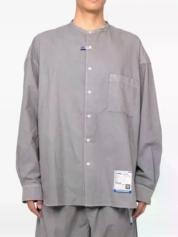 IN･STRU(MEN-TAL). Band-collar Long-sleeve Shirt
