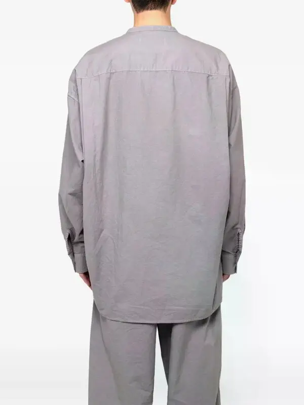 IN･STRU(MEN-TAL). Band-collar Long-sleeve Shirt