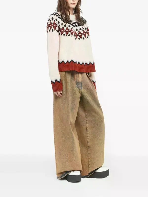Alanui Fair Isle Patterned Wool Sweater
