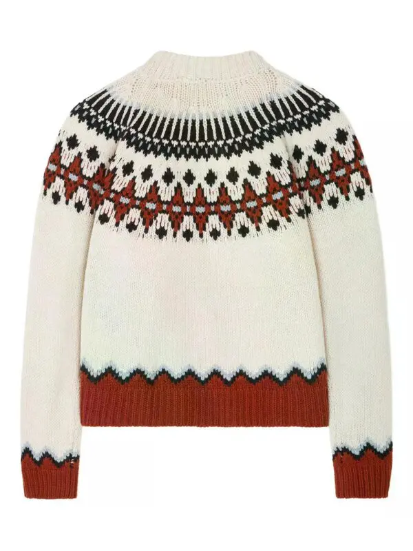 Alanui Fair Isle Patterned Wool Sweater