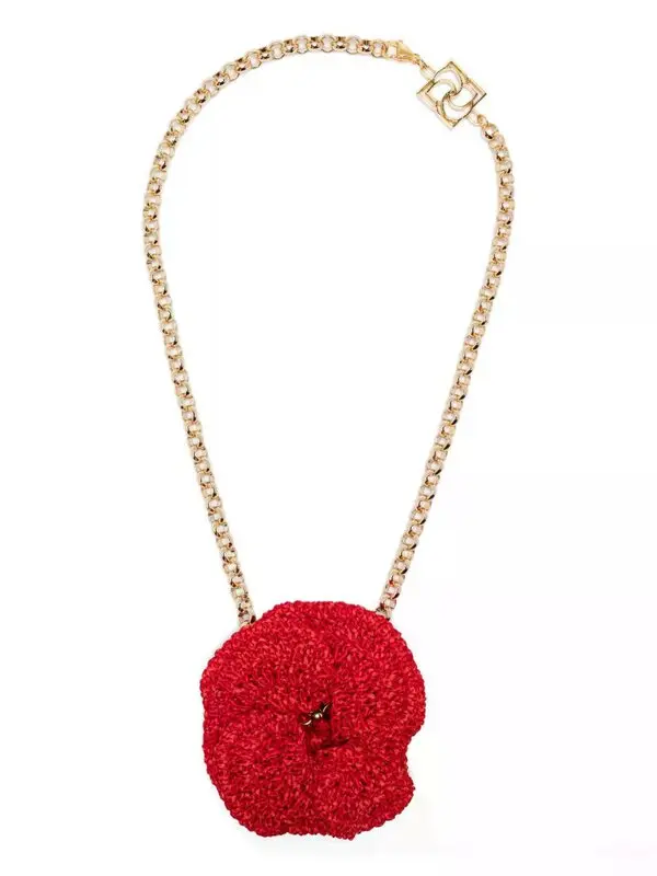 Magda Butrym Crochet-rose Chain Necklace - Gold