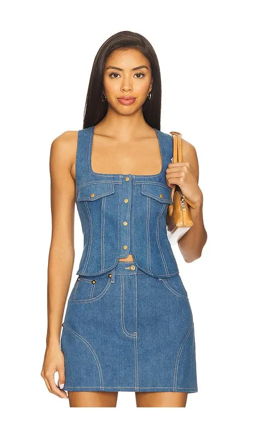 LOVERS AND FRIENDS Mira Denim Top