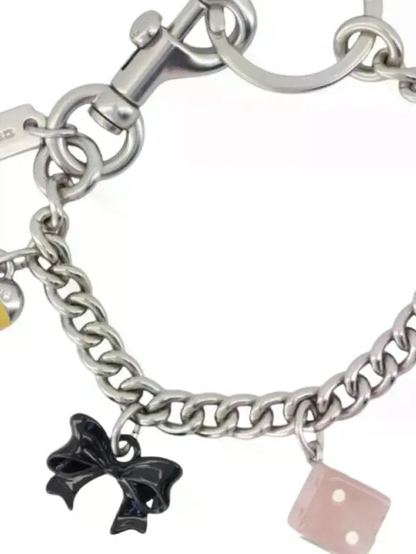 COACH Charm-link Keyring - Silver